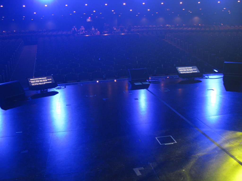 Our 32" Down Stage Monitors - JC Productions Inc